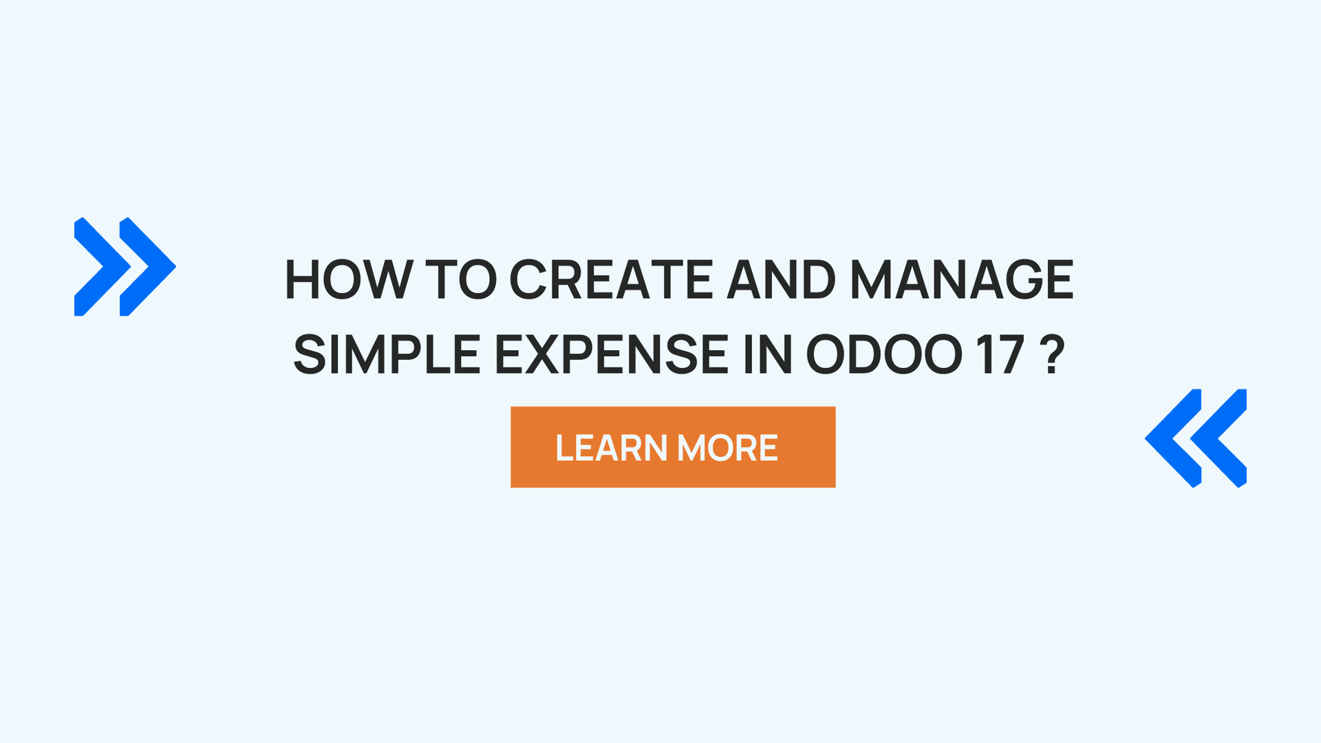 How to Create and Manage Simple Expense in Odoo 17